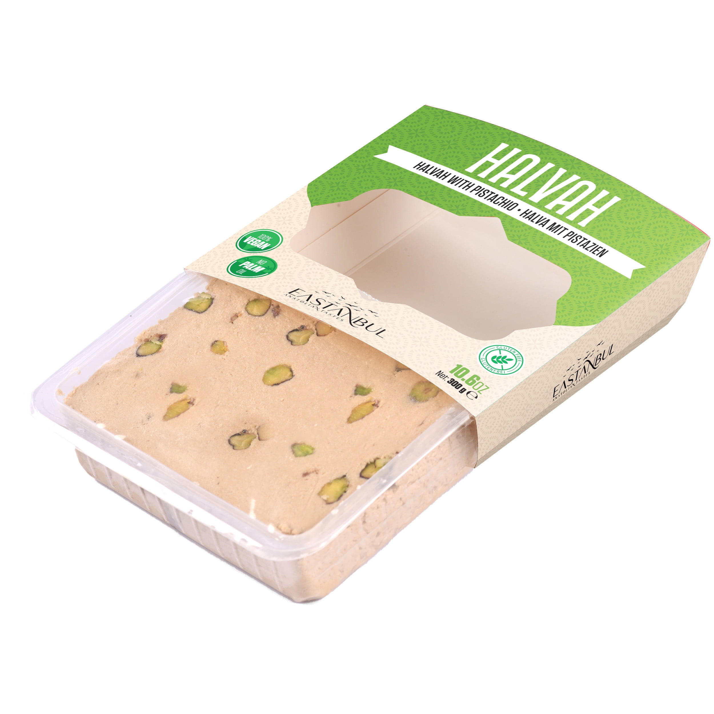 Eastanbul Halvah with Pistachio, Turkish Halva, Tahini Halvah, Halva ...