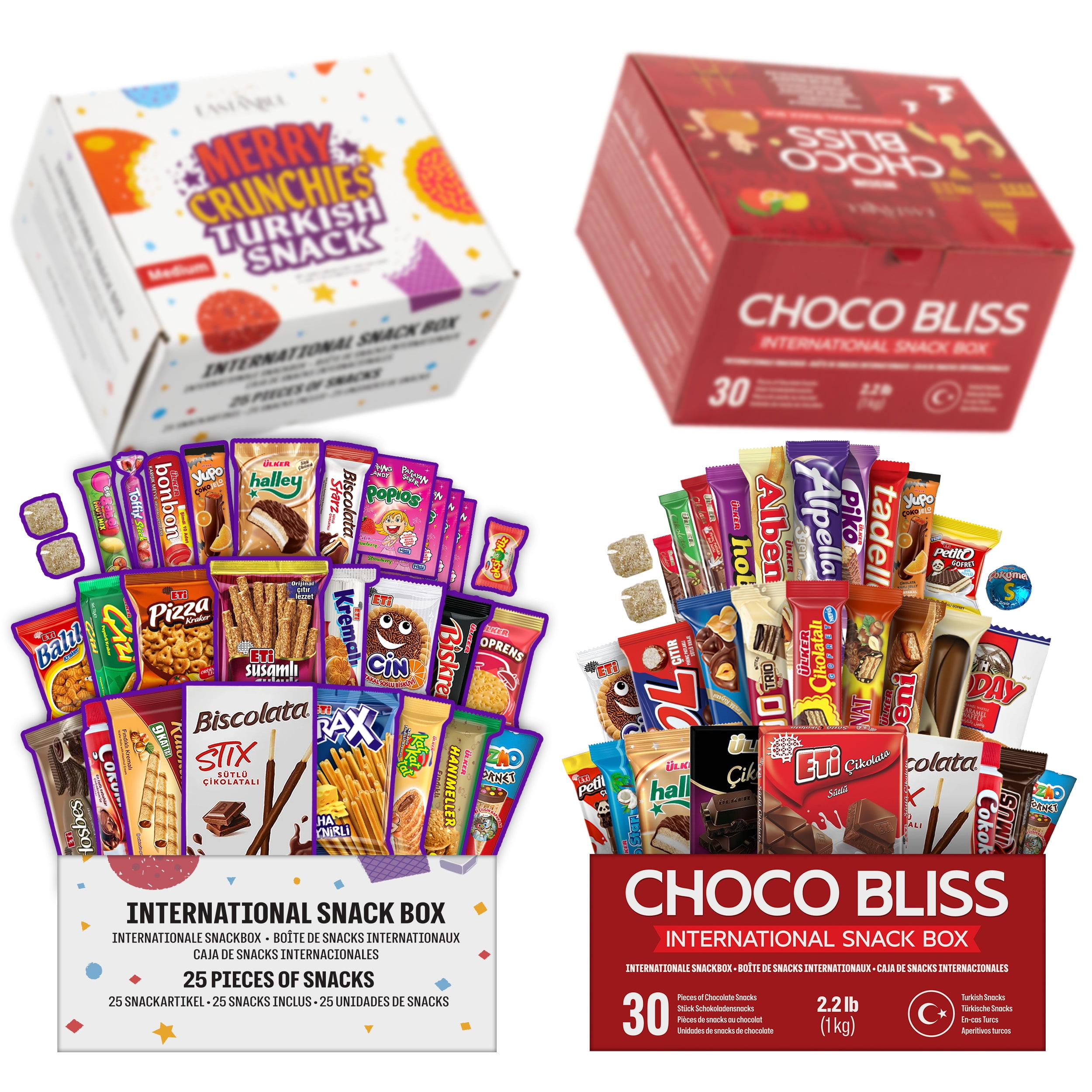 Eastanbul International Snack Box, 55 Full-Size Foreign Snack Box ...