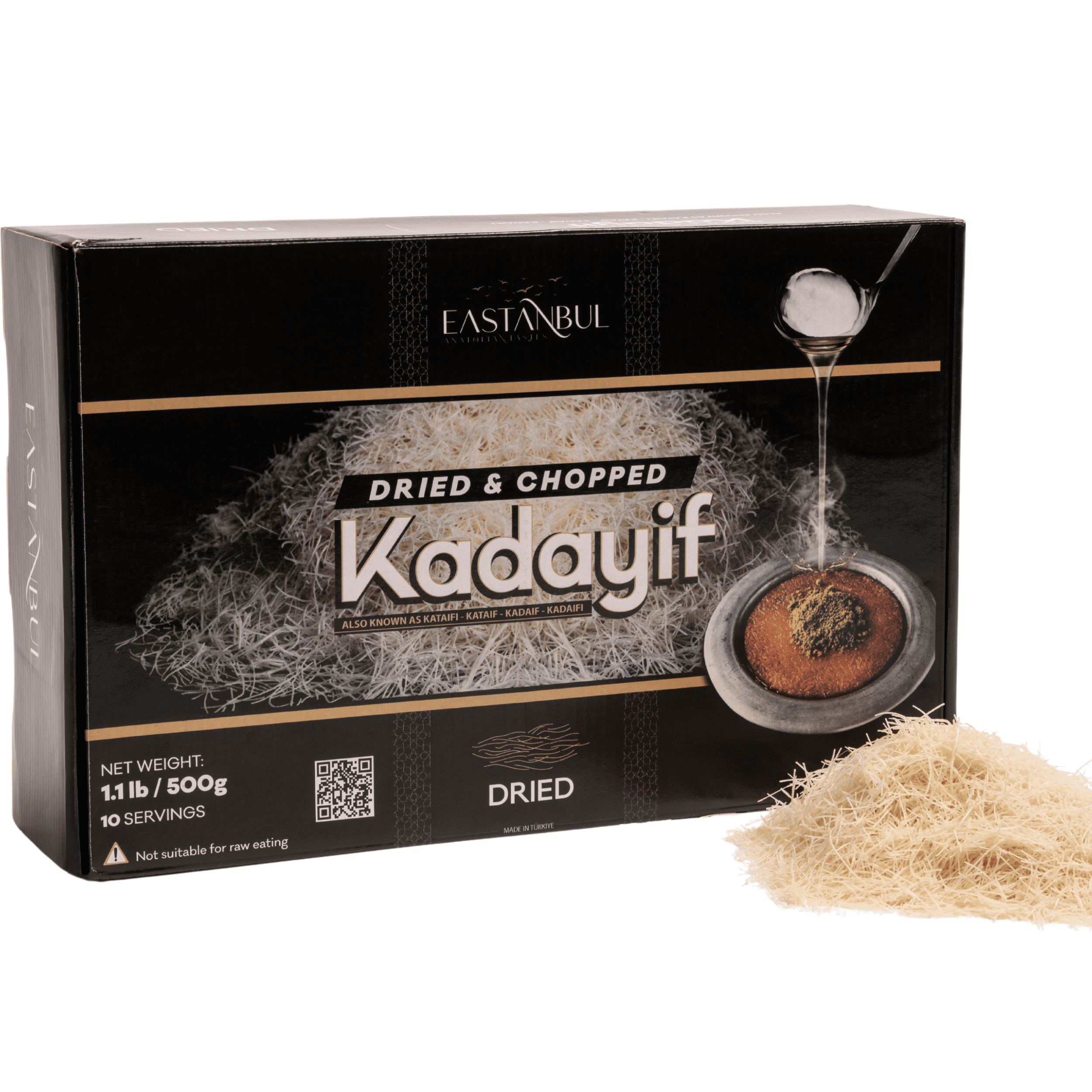 Eastanbul Kataifi Shredded Fillo Dough, Dried Kadayif Pastry Dough ...
