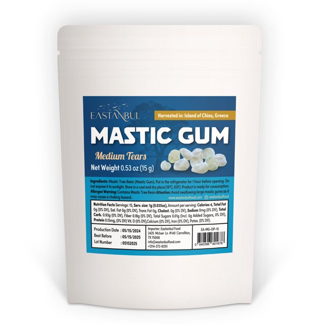 Eastanbul Mastic Gum Chewing Gum, 0.53oz(15g), Jawliner Gum, Mewing ...