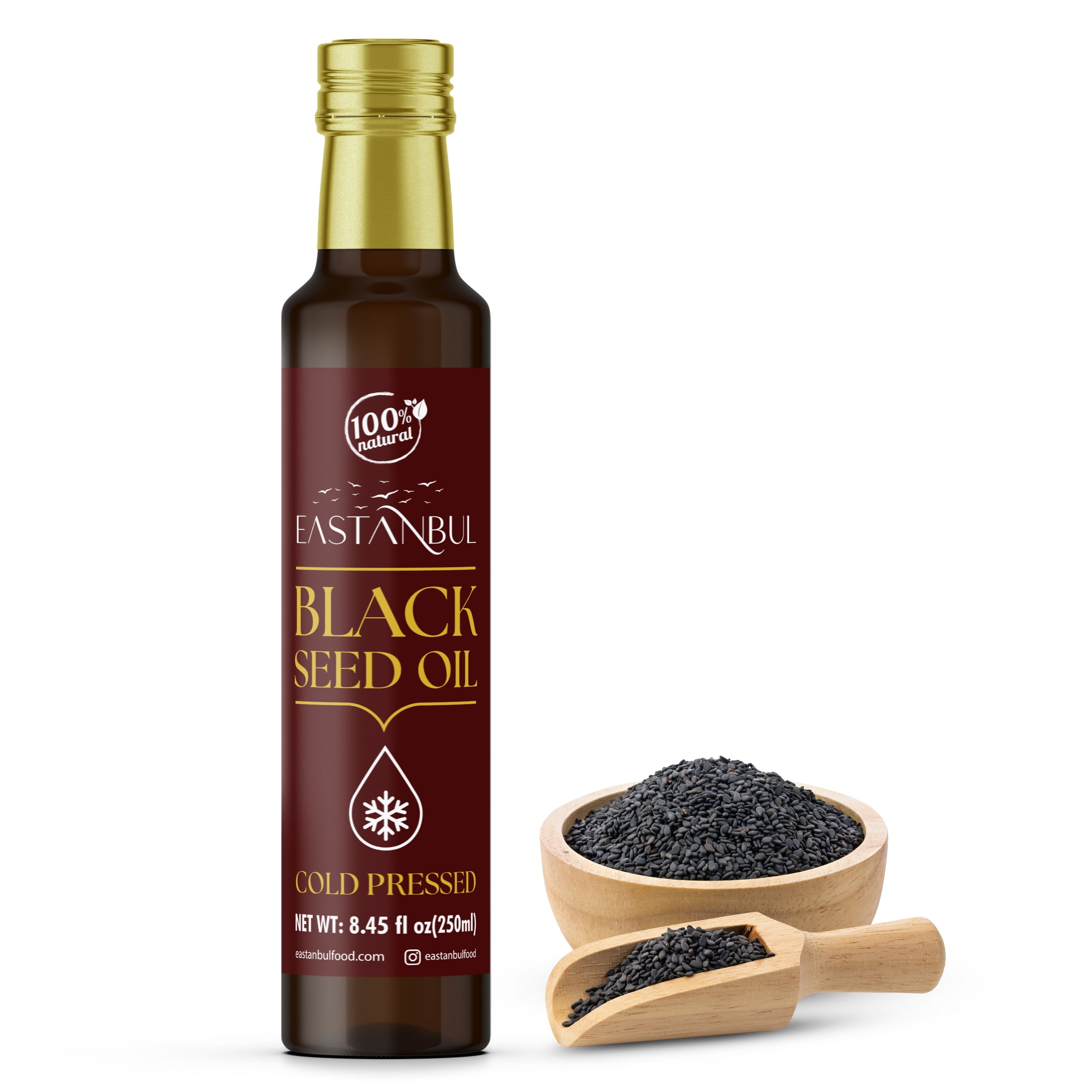 Eastanbul Premium Cold Pressed Black Seed Oil, 8.8oz AKA Aceite De ...