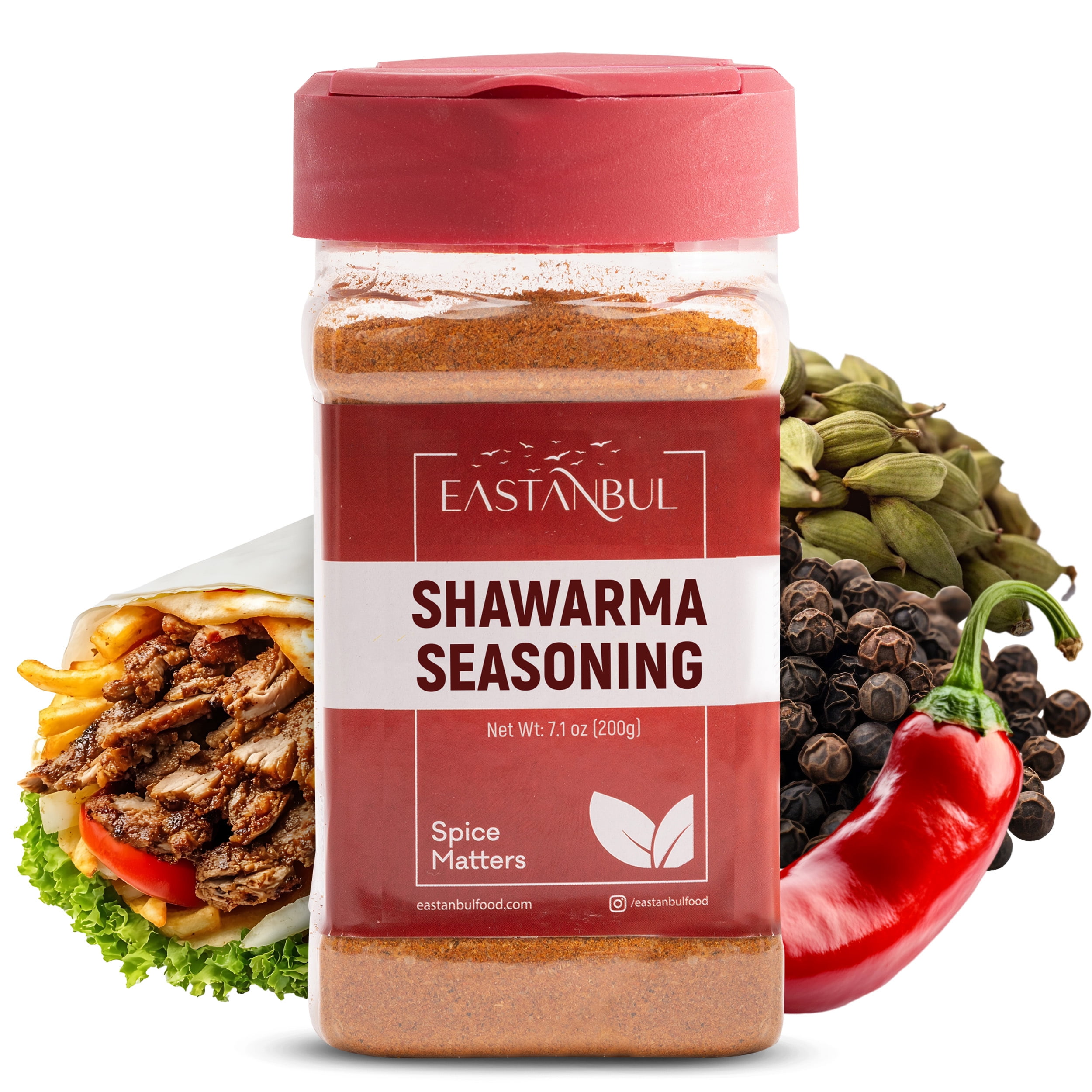 Eastanbul Shawarma Spice Blend, Seasoning with Paprika, Turmeric, Cumin ...