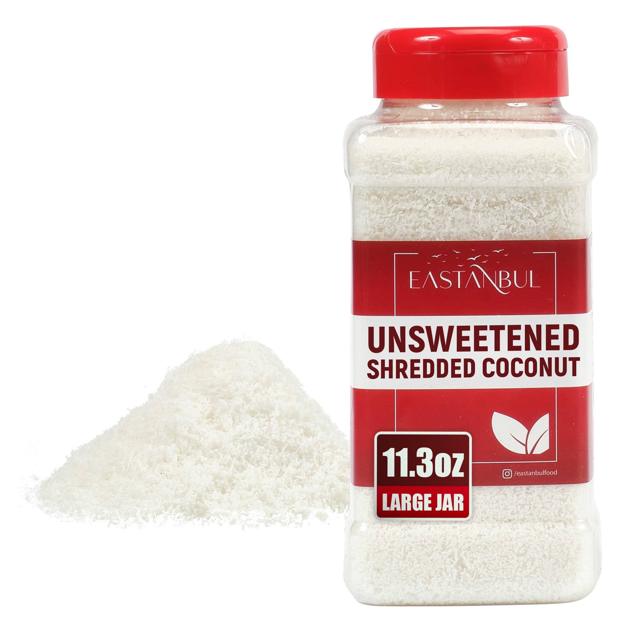 Eastanbul Shredded Coconut,Unsweetened Coconut Flakes,Natural Shreds,11 ...