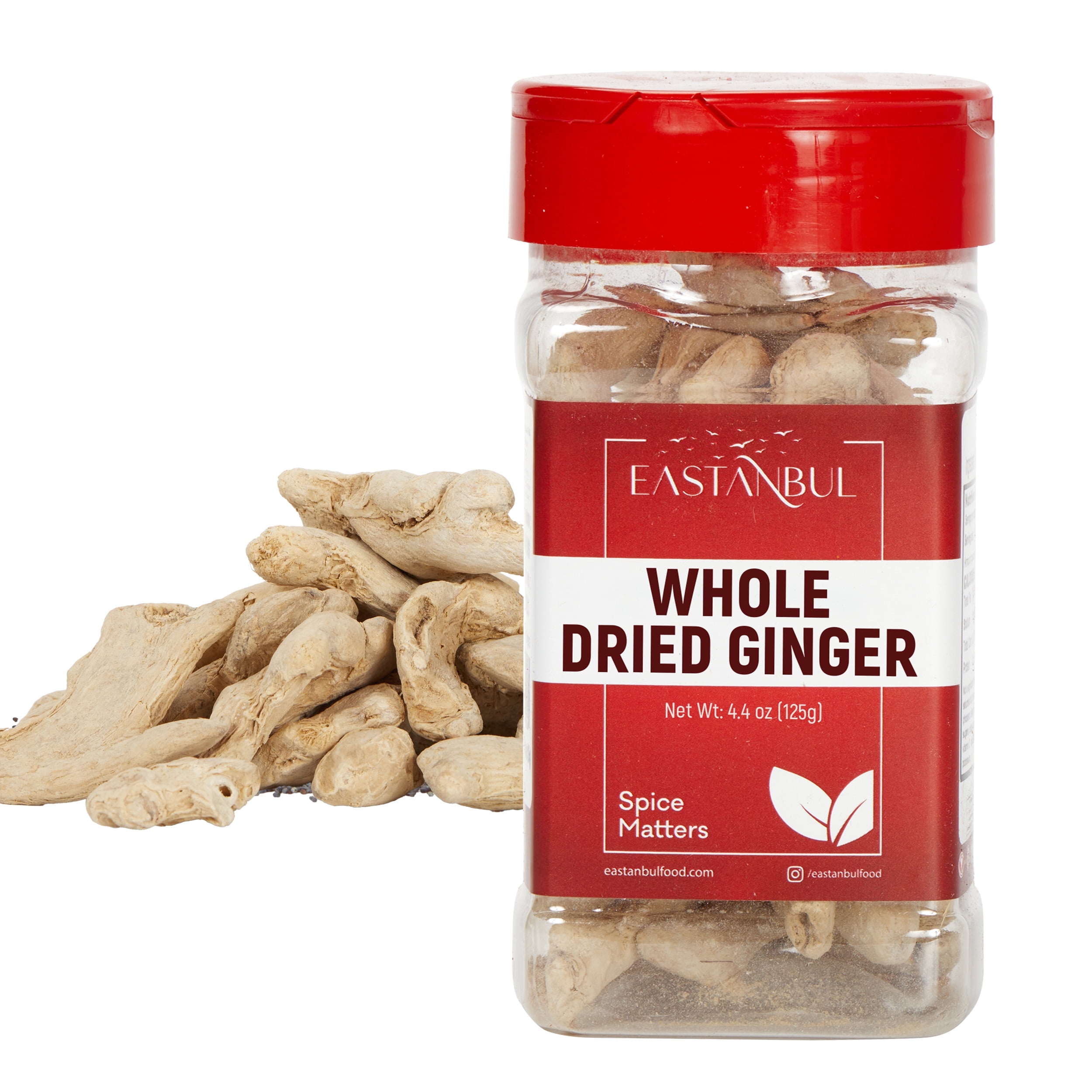 Eastanbul Dried Ginger Root, Dry Ginger Whole, Perfect for Tea,Vegan, 4 ...