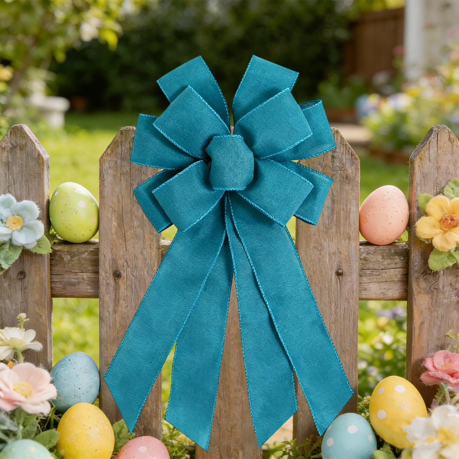 Easter 10-Loop Bow 30x50cm - Spring & Fall Home Decor, Weather ...