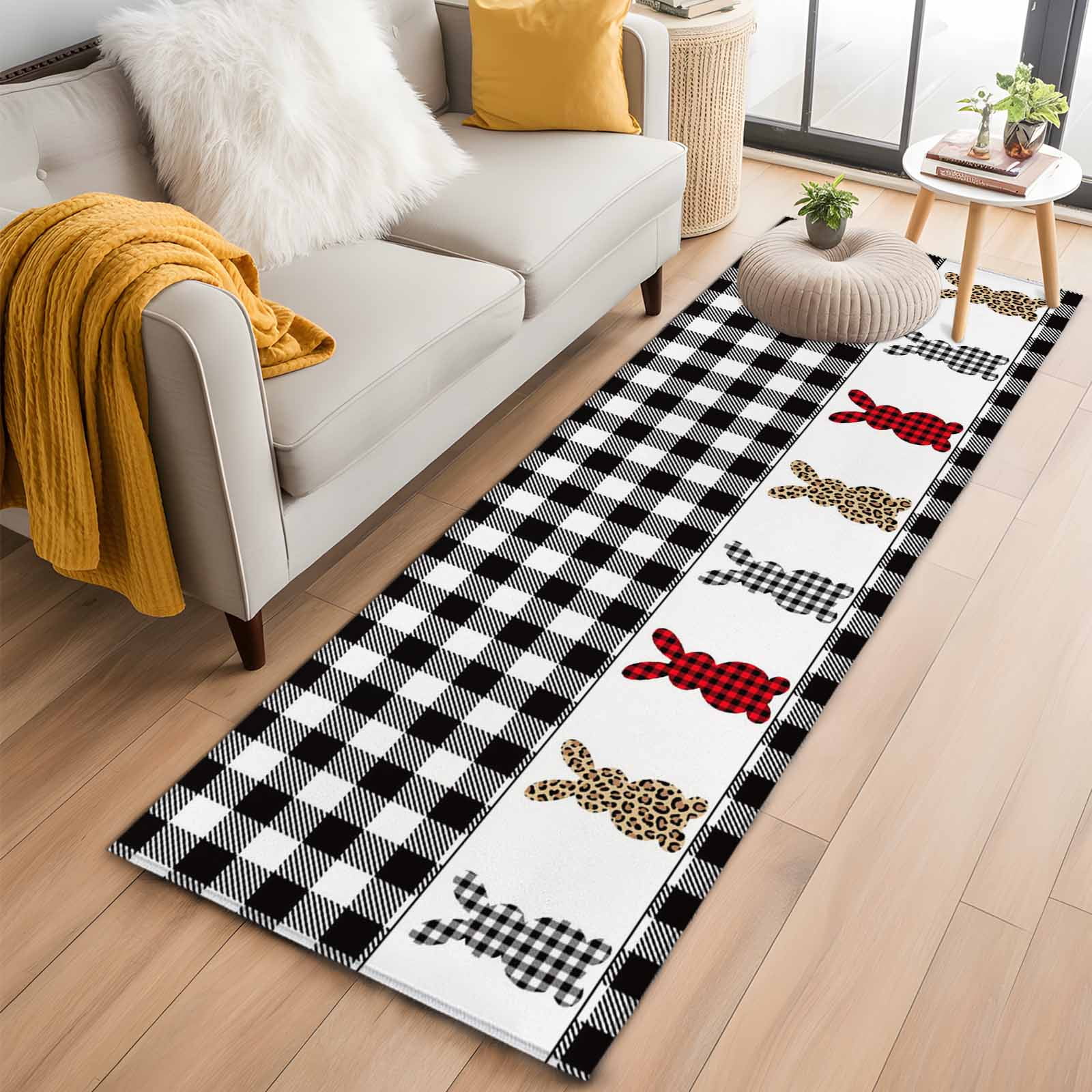 Easter 2'x6' Runner Rugs for Hallway Kitchen Bedside Non Slip Washable ...