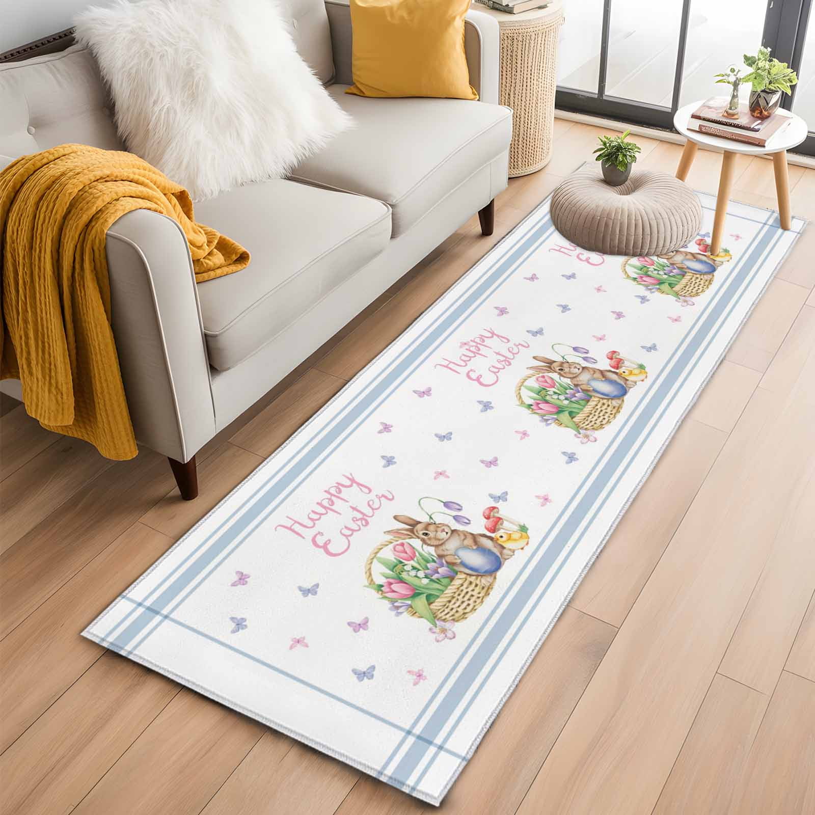 Easter 2'x6' Runner Rugs for Hallway Kitchen Bedside Non Slip Washable ...