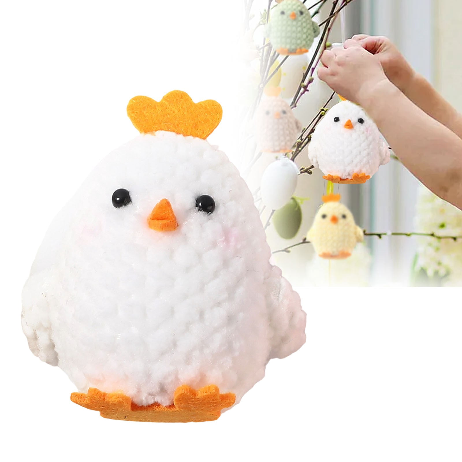 Easter 3D Chick Decorations Set, Tabletop Or Shelf Accents for Holiday ...