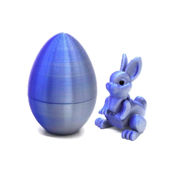 Easter 3D Printed Articulated Rabbit Decoration Colorful Flexible Bunny ...