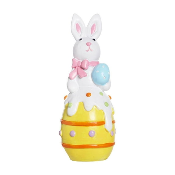 Easter 4.72 Inch Resin Rabbit Statue Decorative Figurine for Spring ...