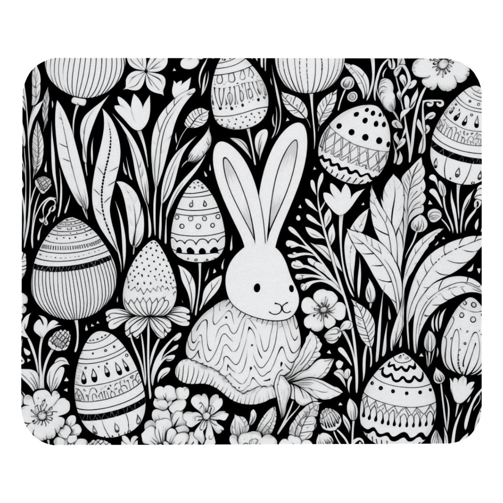 Easter 8.3x9.8 Inch Square Non-Slip Rubber Bottom Mouse Pad, Desk Pad ...