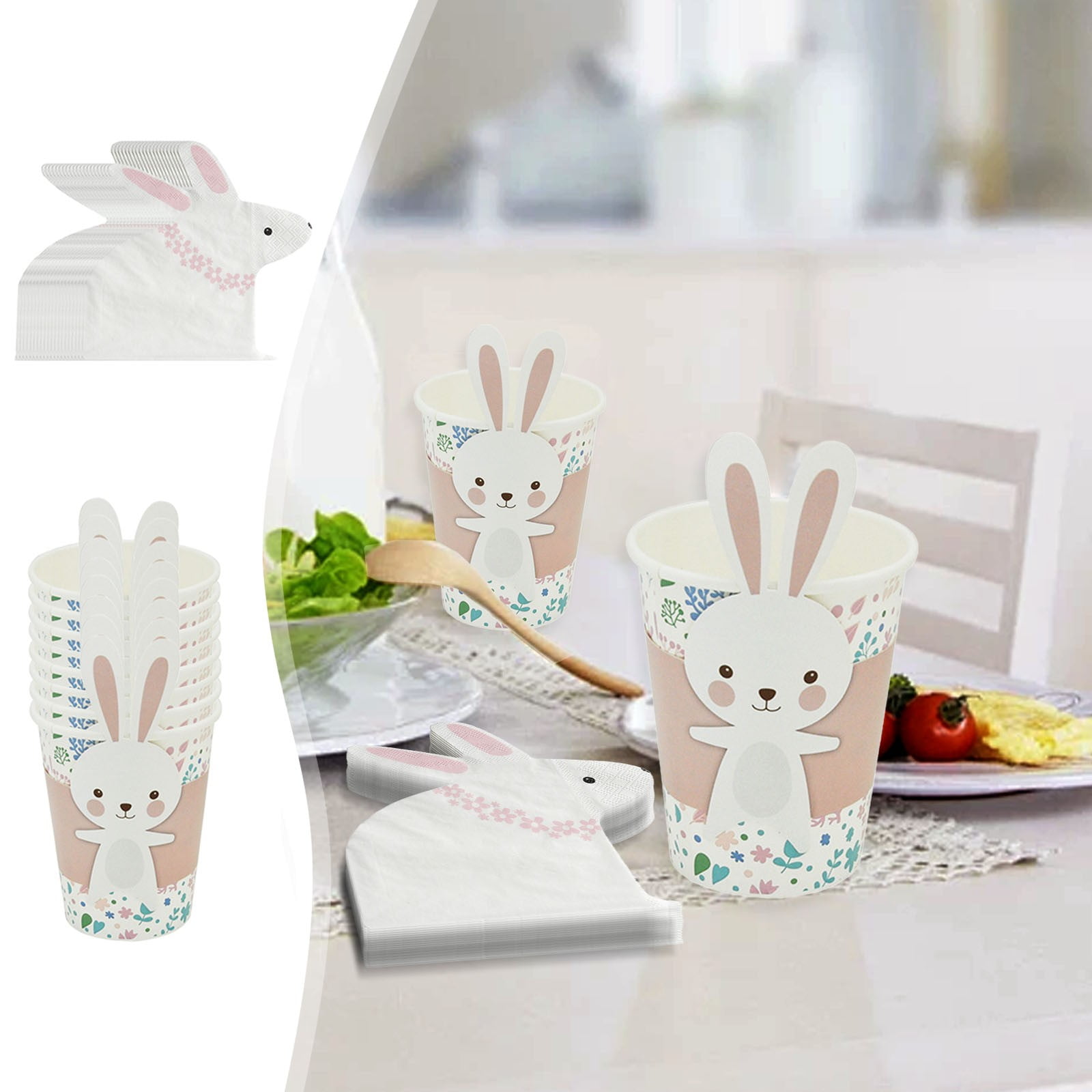 Easter Abnormity Irregular Paper Cup Paper Towels Party Decoration ...