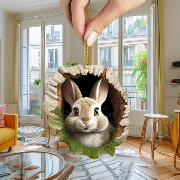 Easter Acrylic Hanging Ornaments Vintage Easter Decorations Tree Hole ...