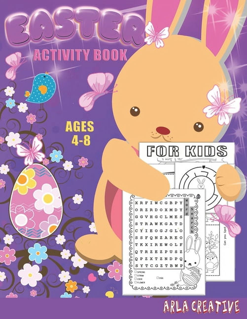 Easter Activity Book for Kids Ages 4-8: A fun Activities Workbook Game ...