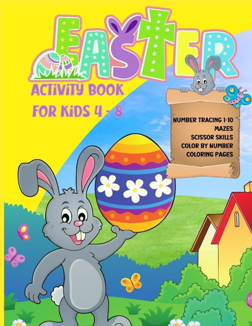 Easter Activity Book for Kids ages 4 - 8 : Practice workbook with: How ...