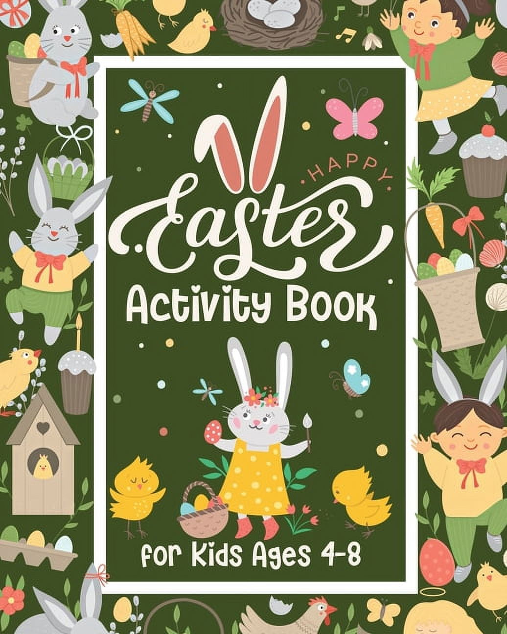 Easter Activity Book for Kids Ages 4-8: A Cute Basket Stuffer Book for ...