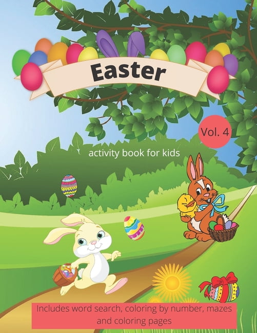 Easter Activity Books for Kids: Easter Activity Book For Kids : Ages 6 ...