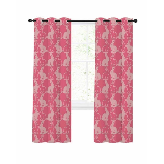 Easter Animals Blackout Curtains for Bedroom Living Room, Rabbits ...
