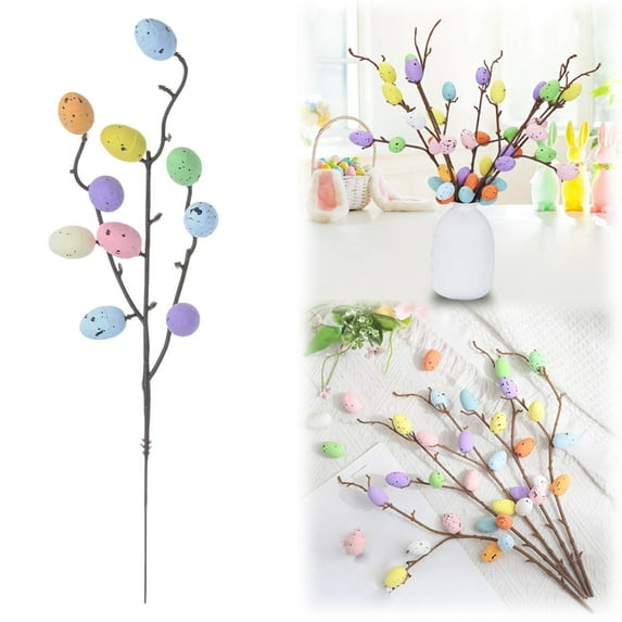 Easter Artificial Flower Picks Egg Decorations For Wreath Ornaments ...
