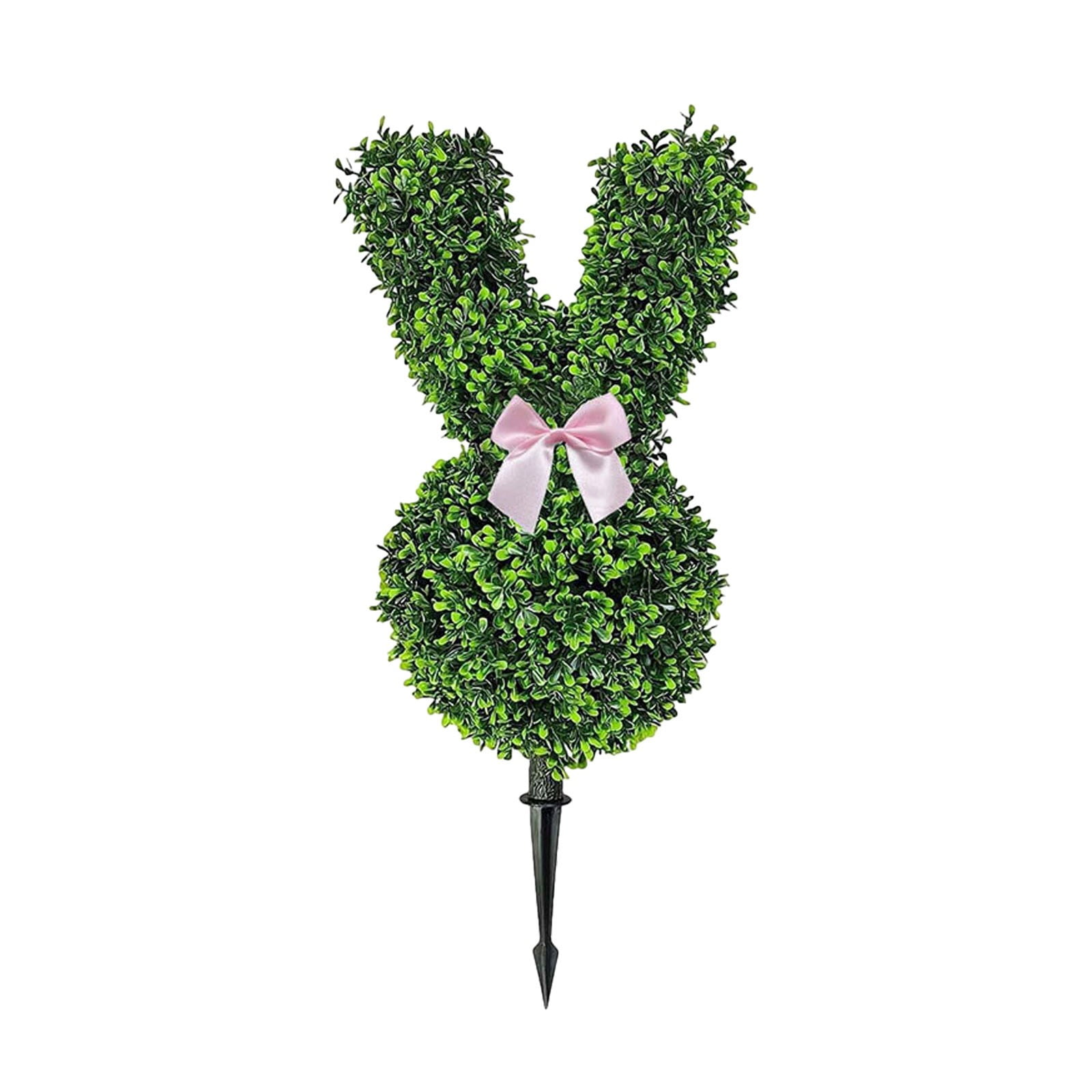 Easter Artificial Green Moss Rabbit Garden Art Sculpture Easter Rabbit Yard Stake Artificial ...