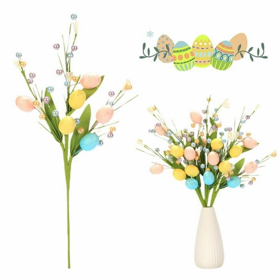 Easter Artificial flowers Easter Eggs Branches 2025 New Easter ...