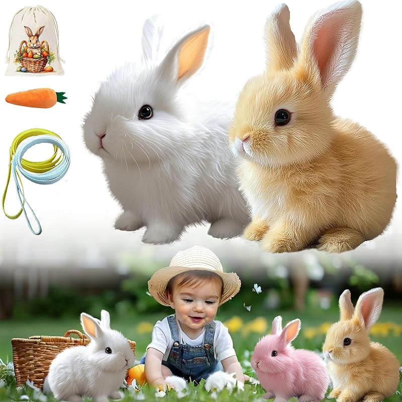Easter BUNBY BUNNY, MY REALISTIC BUNNY TOY, Realistic Bunny Rabbit Toys ...