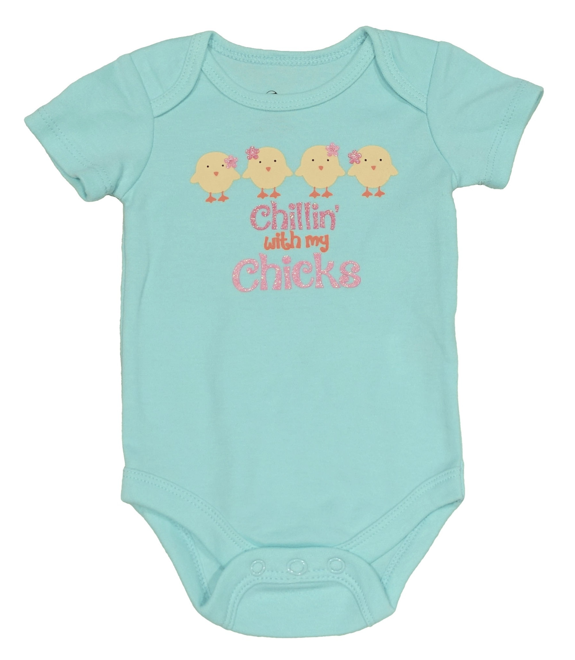 Easter Baby Girls Chillin' With My Chicks Bodysuit (0-3 Months ...