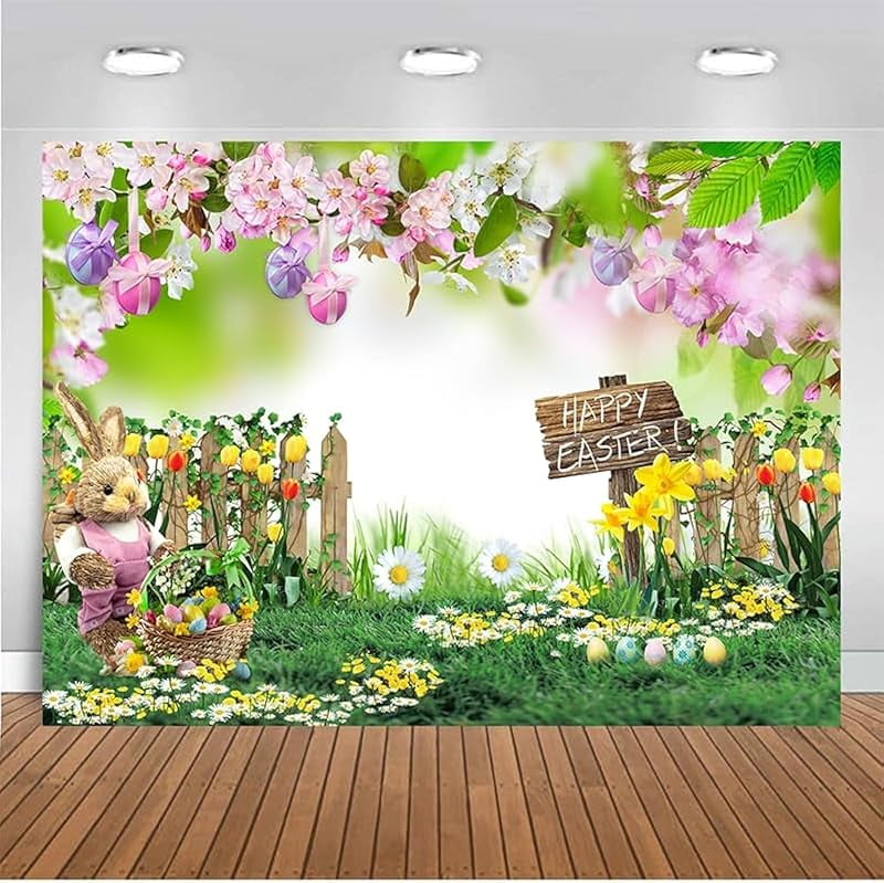 Easter Backdrop Spring Easter Photography Backdrop Easter Theme ...
