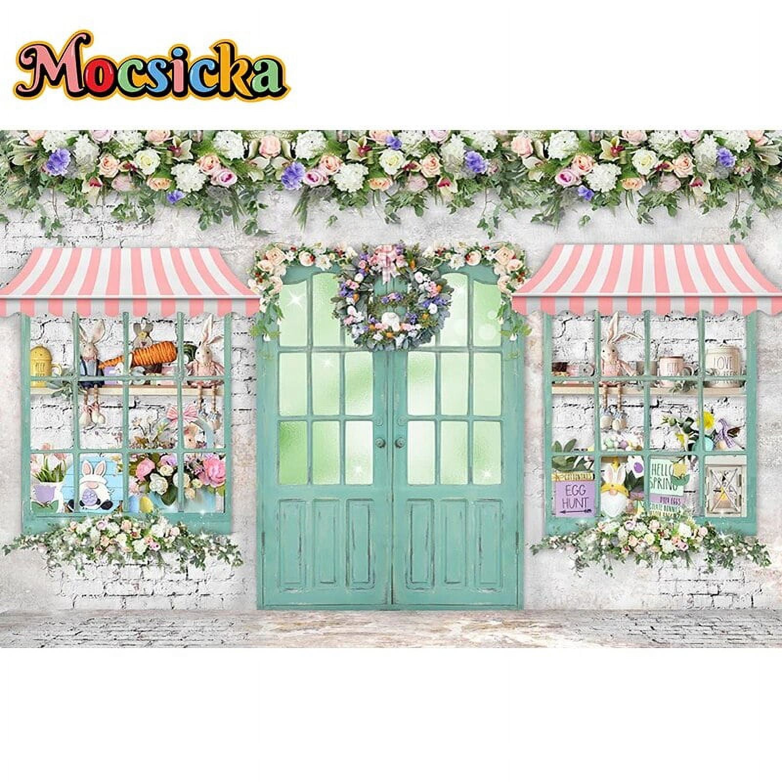 Easter Backdrops For Photography Spring Flowers Bunny Eggs Newborn Baby ...