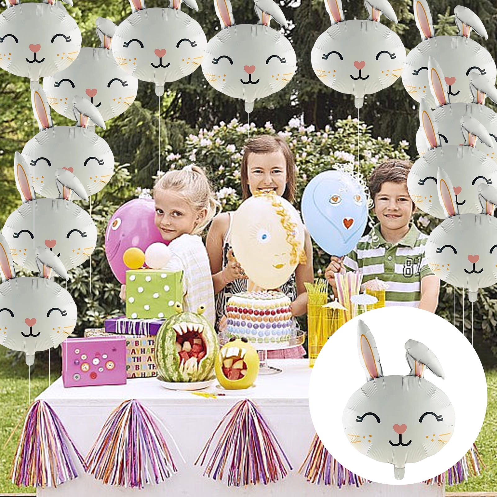 Easter Balloon Reusable Aluminum Film Cute Cartoon Rabbit Shape ...