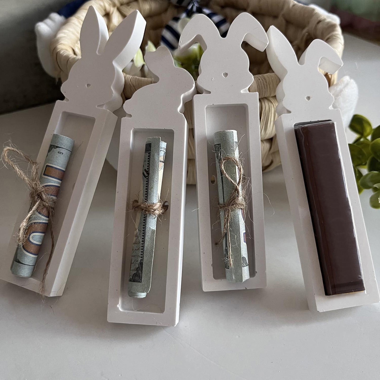 Easter Basket 2pcs Chocolate Cash Gift Decoration Mould Gift Chocolate ...