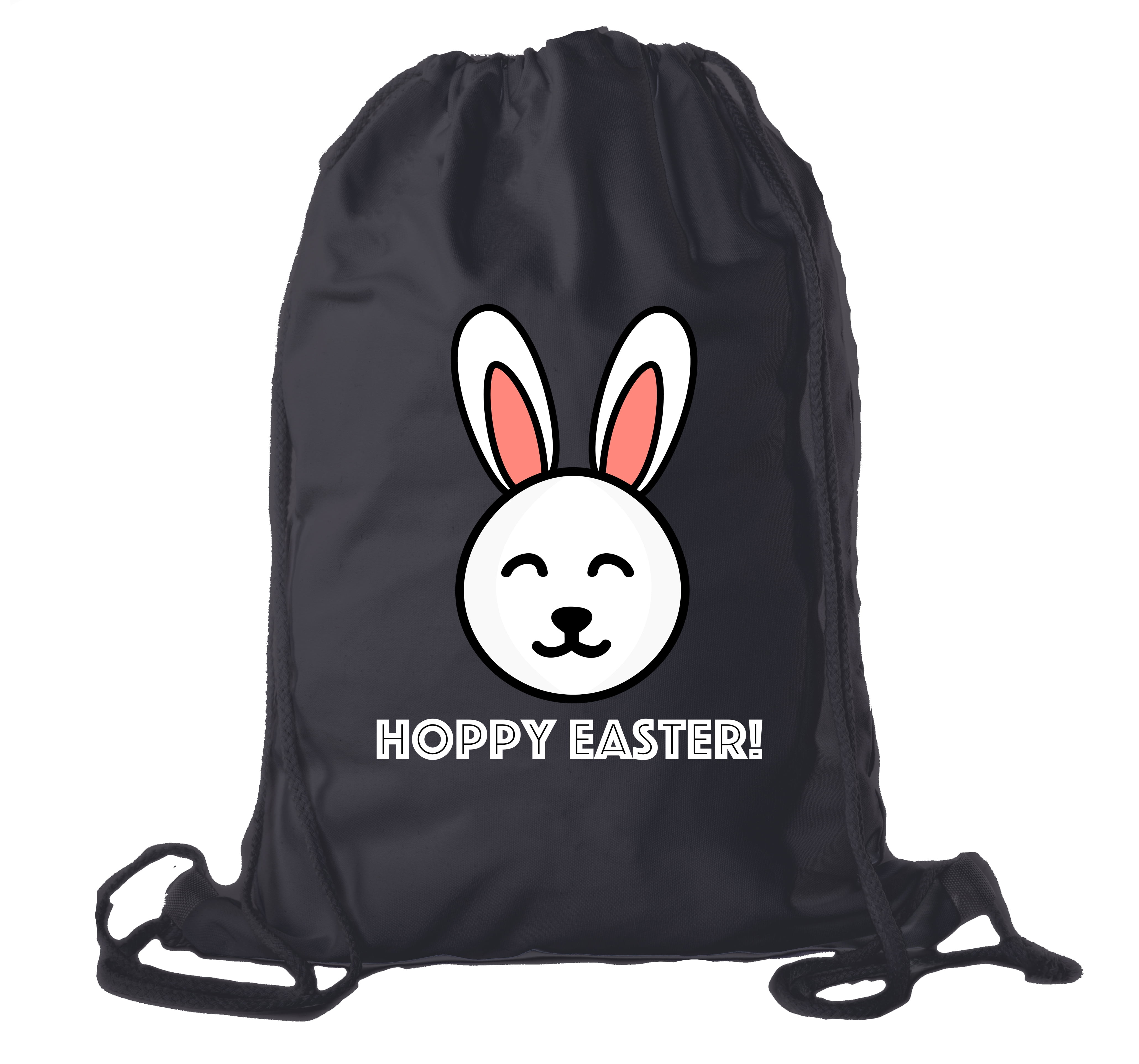 Easter Basket Backpack Bulk Cotton Drawstring Cinch Bags Easter Bunny ...
