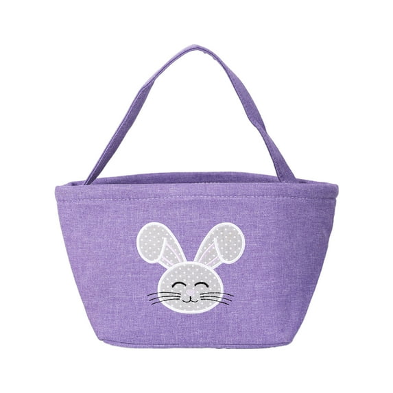 Easter Basket, Bunny Basket with Handle for Easter Egg Hunts ...