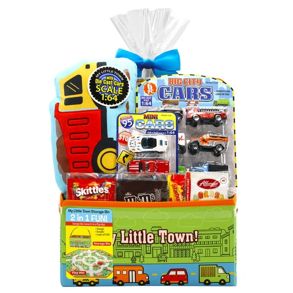 Easter Basket Gift My Little Town 2-in-1 Storage Bin with Toys and ...