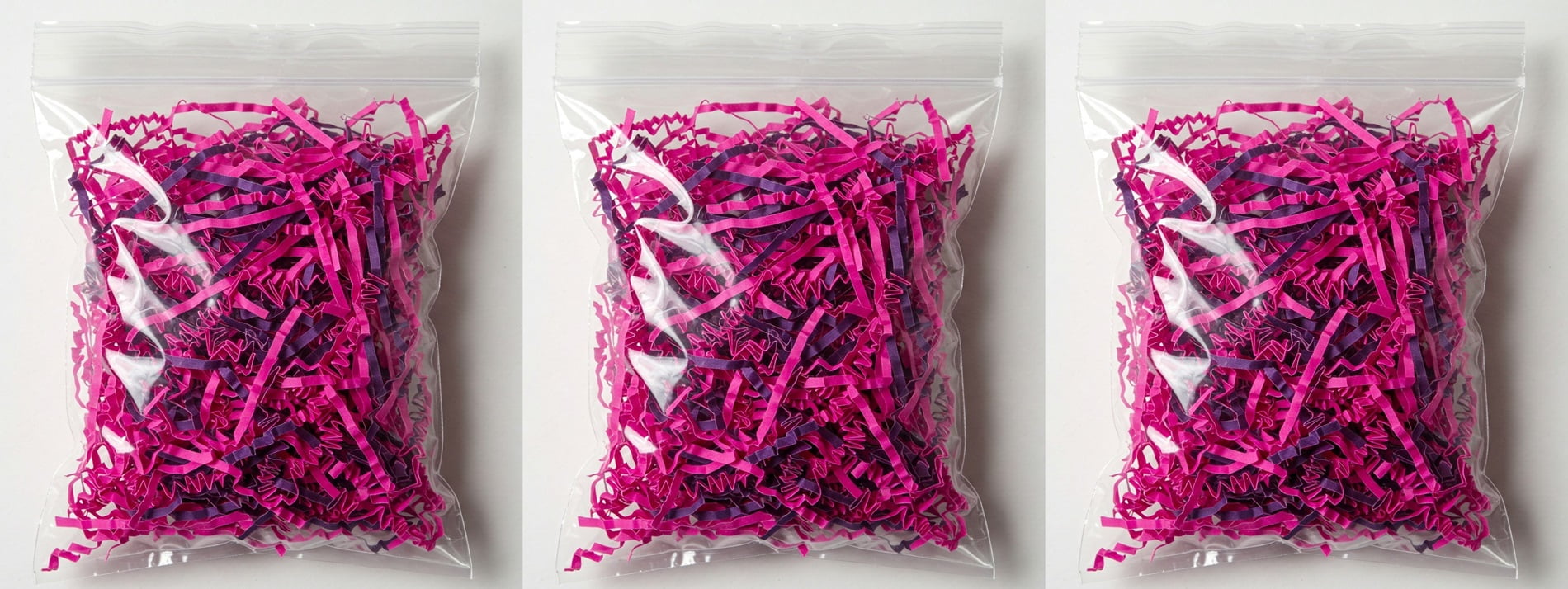 Easter Basket Grass Filler Pink and Purple 3 Pack Mixed Paper Multi ...