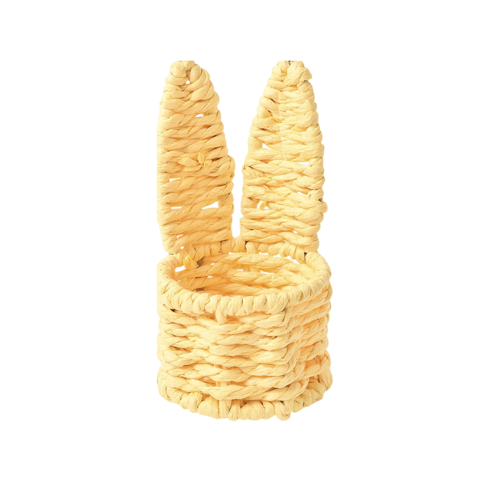 Easter Basket,Handmade Woven Ear Flower Basket,Eco-friendly Paper Rope ...