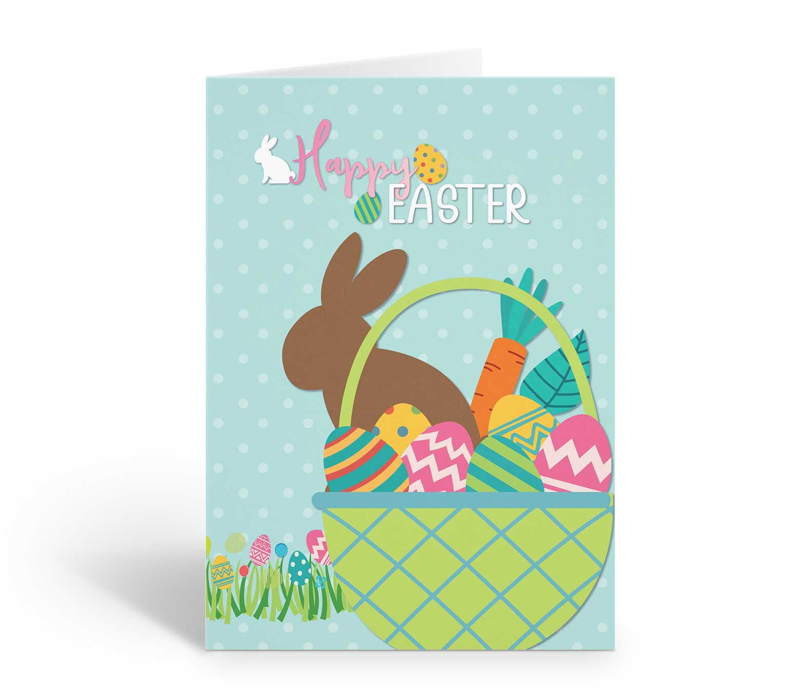 Easter Basket Happy Easter Day Cards - 12 Easter Day Cards & Envelopes ...
