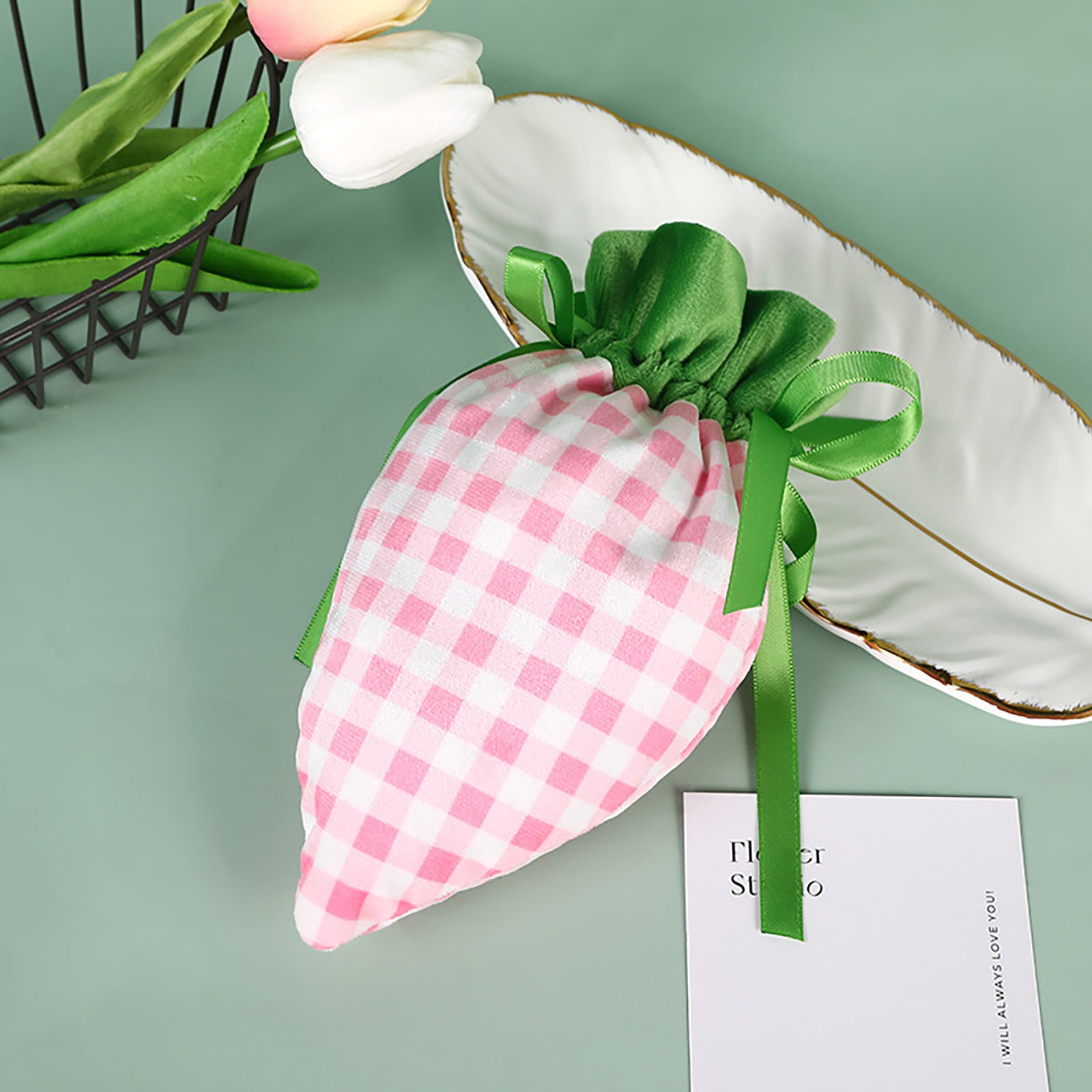 Easter Basket Plush Easter Bunny Bags Easter Basket Rabbit Buckets ...