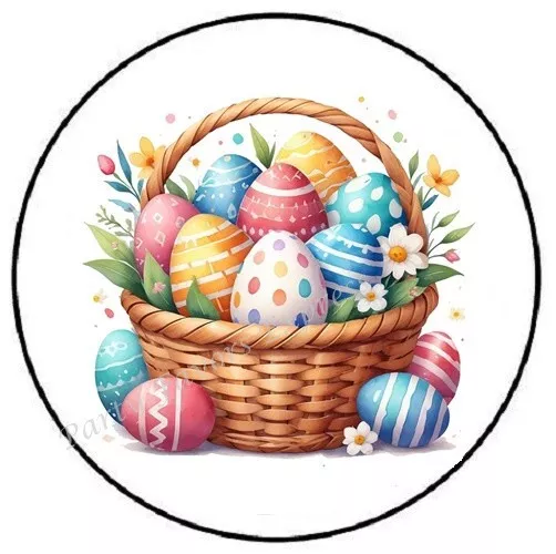 Easter Basket Sticker Party Favors Sticker Envelope Seals Labels ...