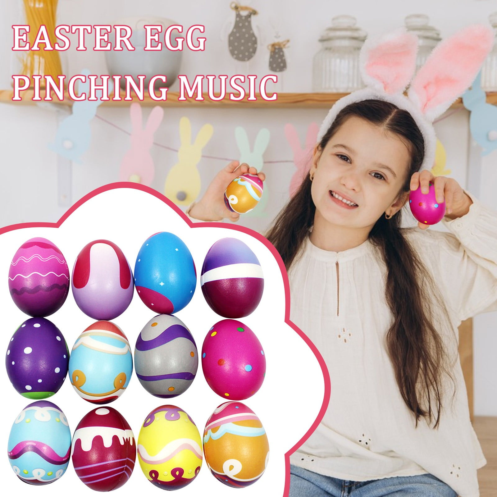 Easter Basket Stuffers for Kids Squishy Fidget Toys Easter Eggs Squishy ...