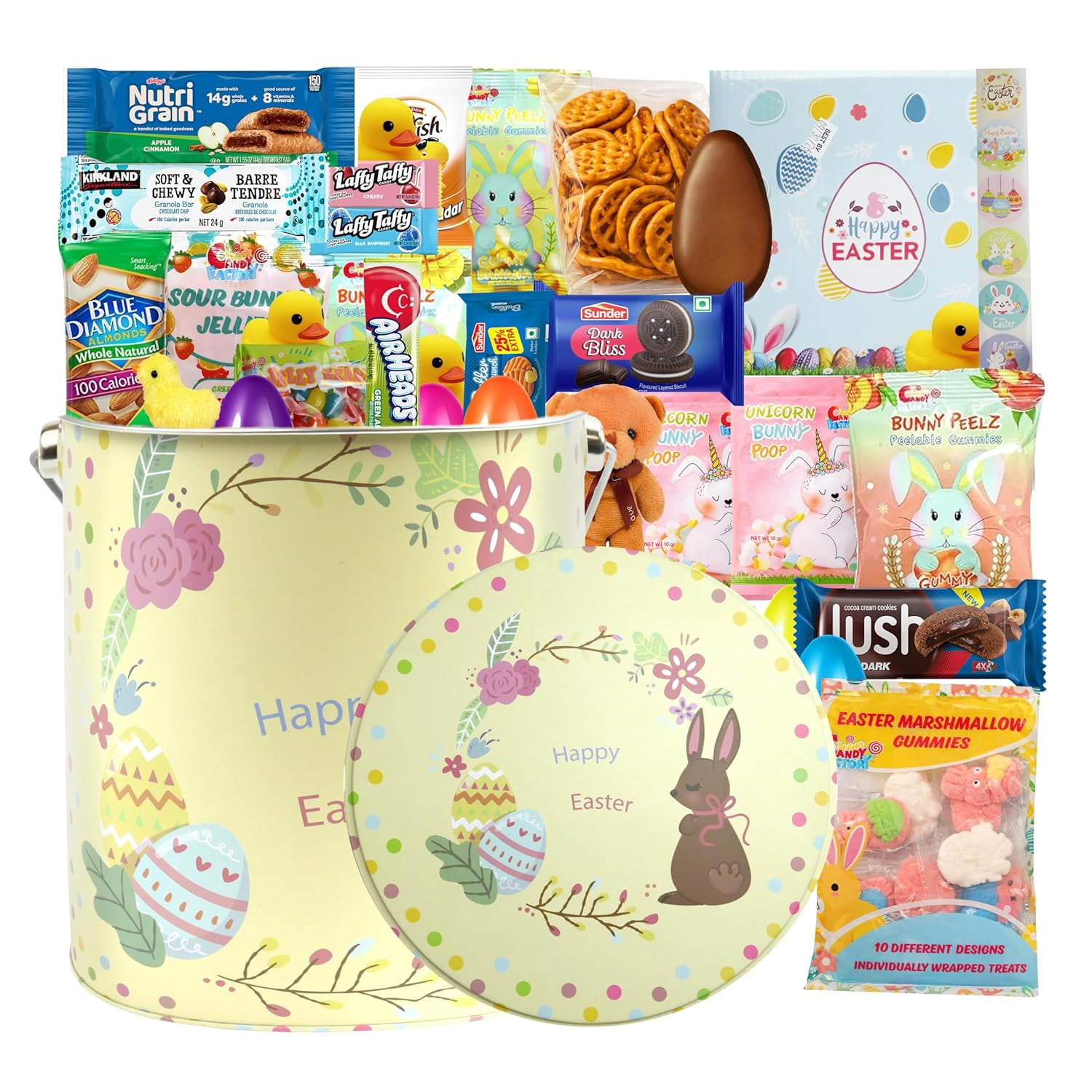 Eva's Gift Universe Easter Basket Tin (44 Count) Filled with Candy ...
