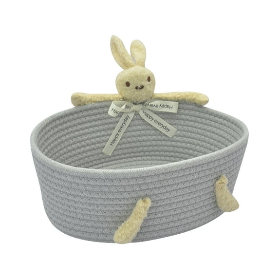 Easter Basket, Toy Box/Storage Box, Cotton Woven Basket With Handle ...