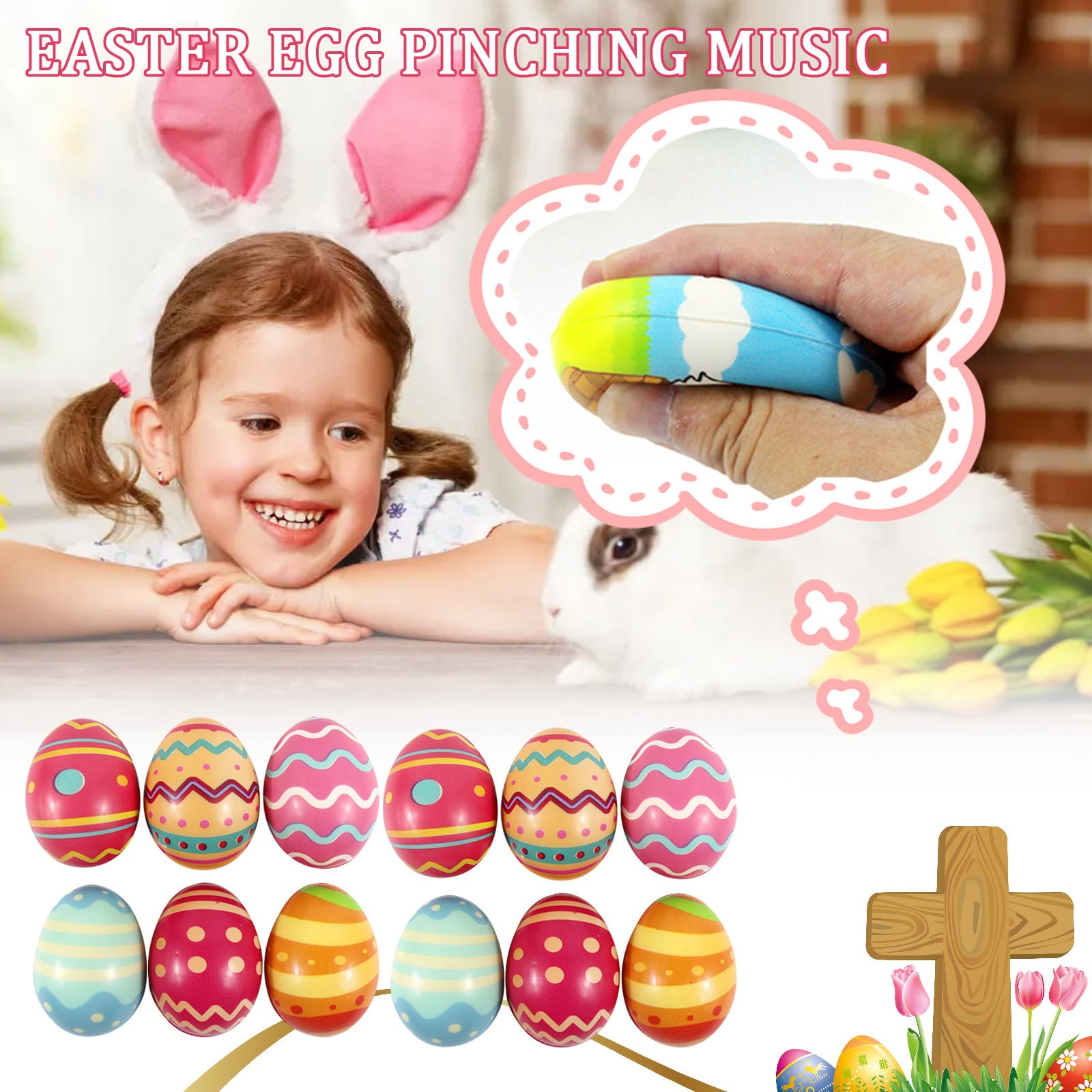 Easter Baskets for Kids Squishy Fidget Toys 2" Taba Squishy for Kids ...
