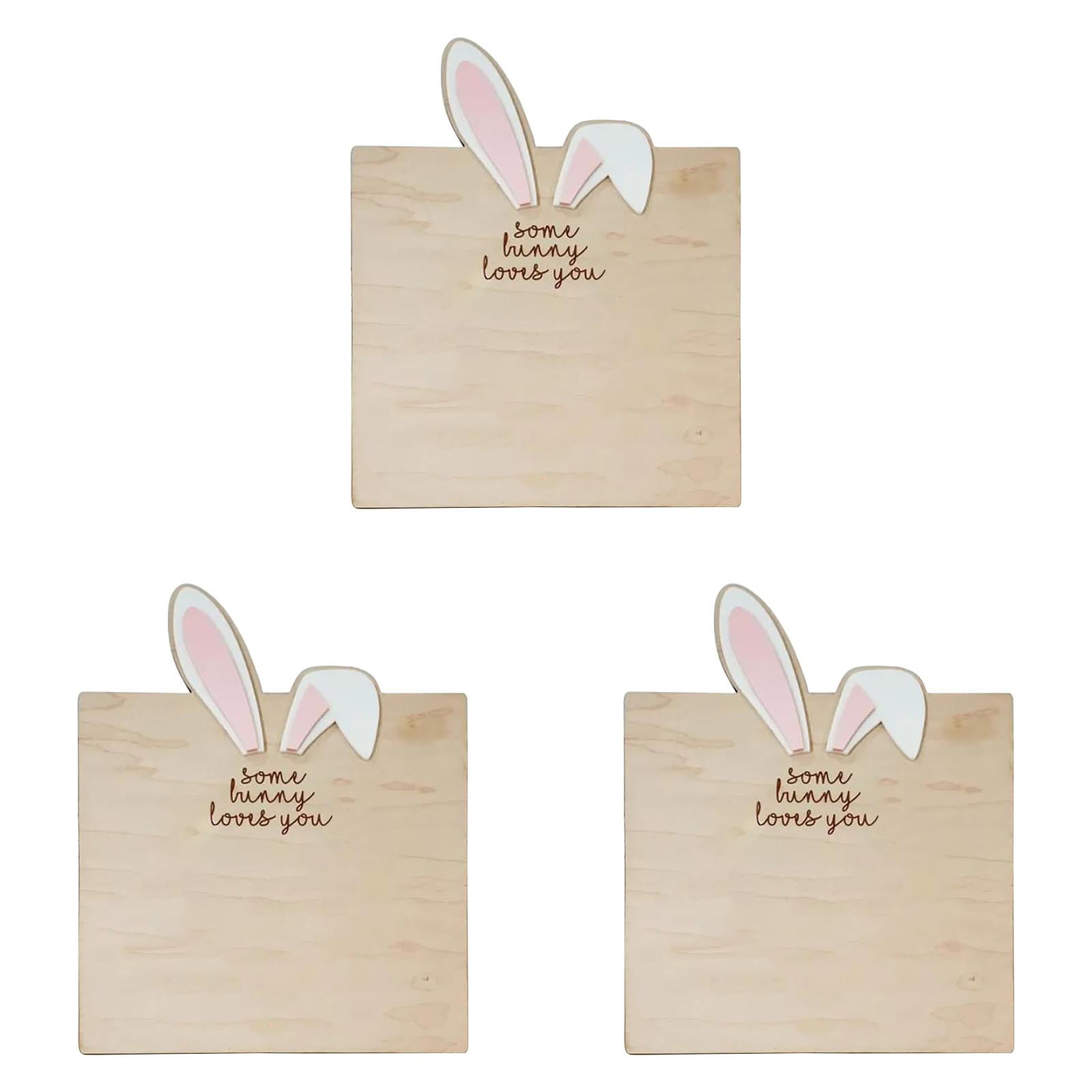Easter Birth Commemorative Wooden Plate DIY Footprints Commemorative ...