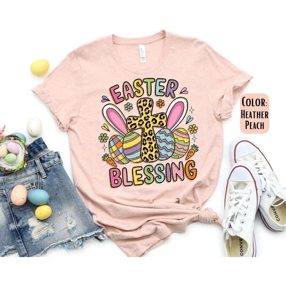 Easter Blessing Shirt Christian Easter Sunday Tee - Walmart.com