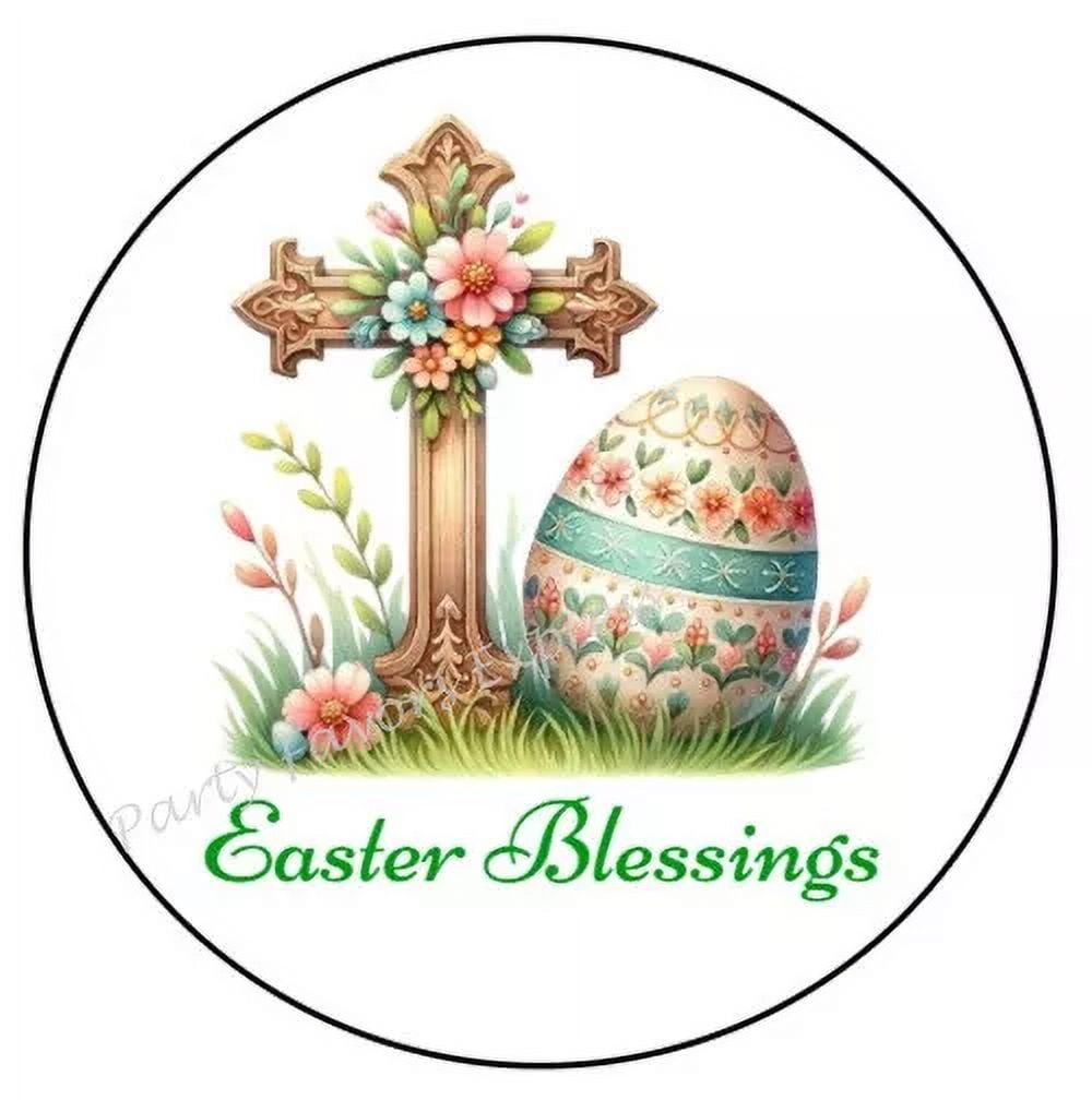 Easter Blessings Cross Sticker Party Favors Sticker Envelope Seals ...