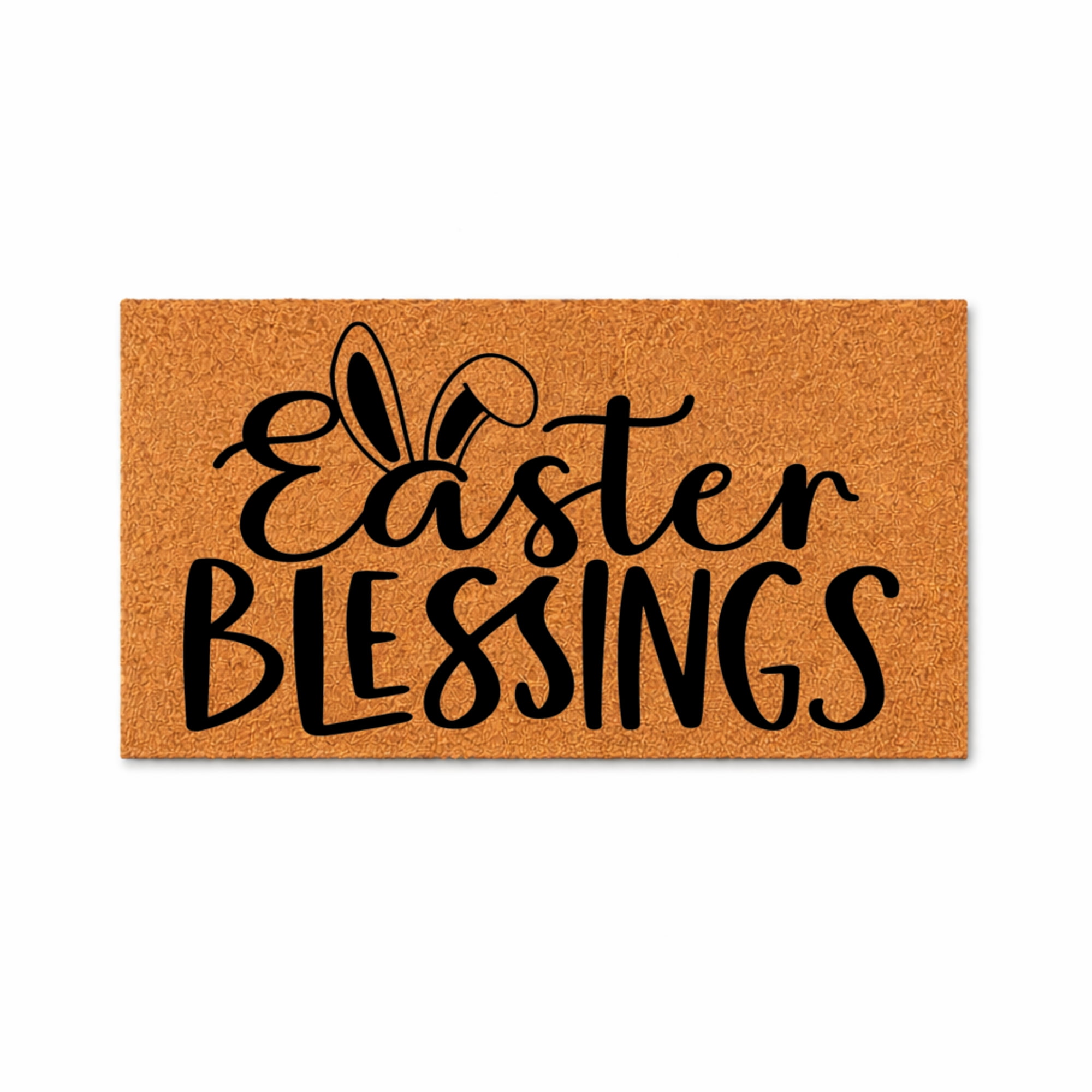 Easter Blessings Doormat, Bunny Design Welcome Mat, Spring Entryway ...