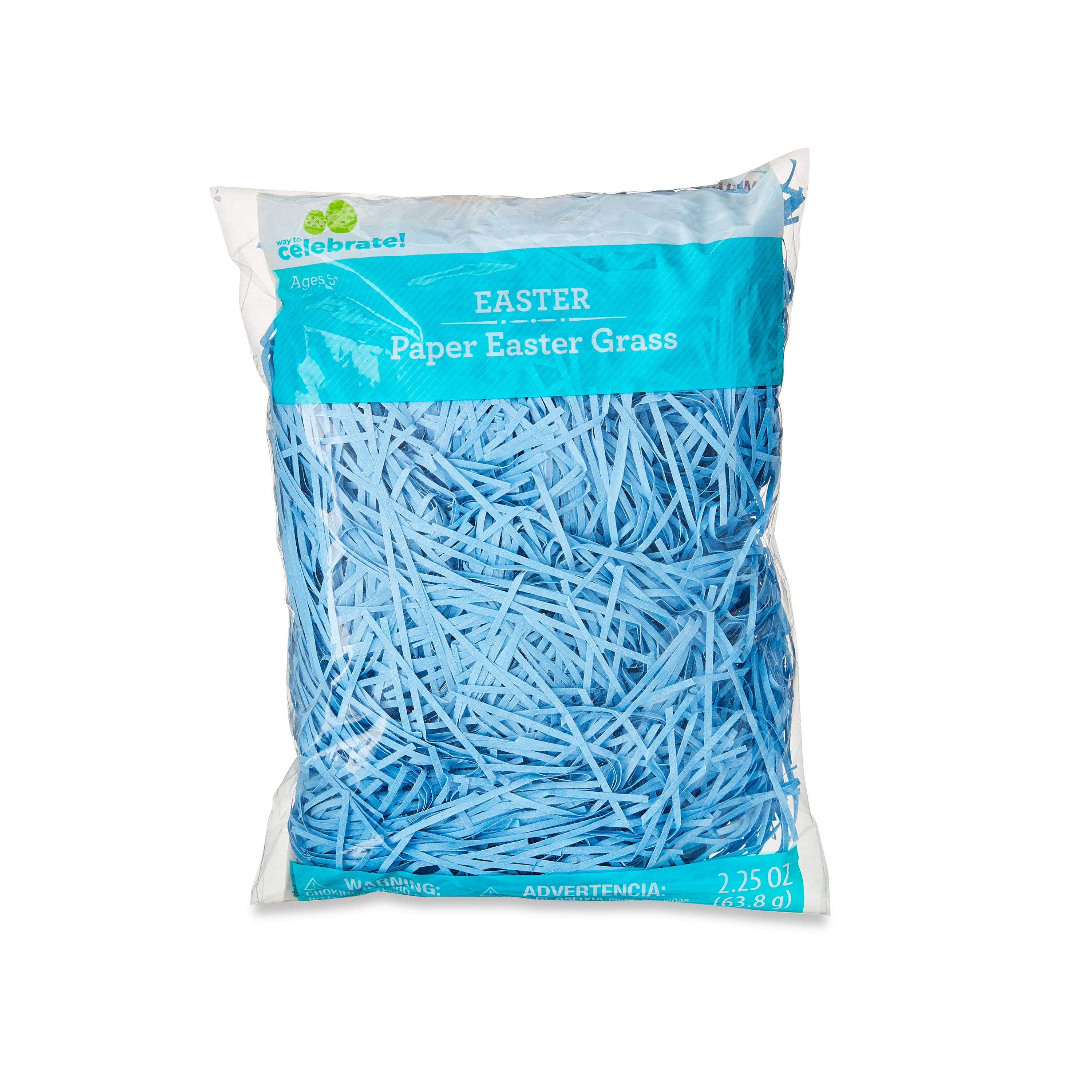 Easter Blue Paper Easter Grass, 2.25 oz, by Way To Celebrate - Walmart.com