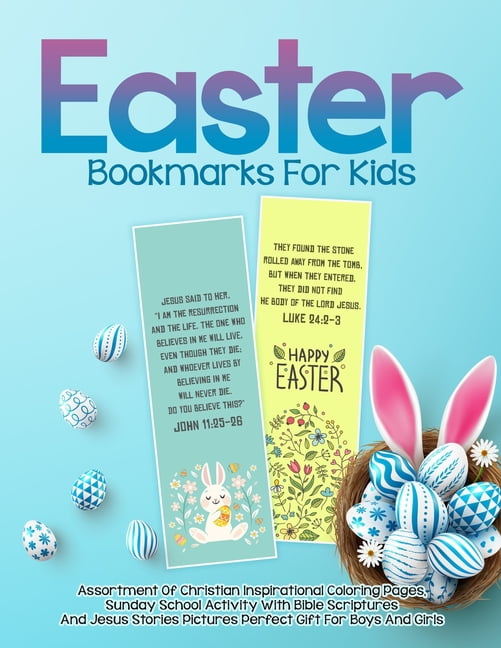 Easter Bookmarks For Kids : Assortment Of Christian Inspirational ...