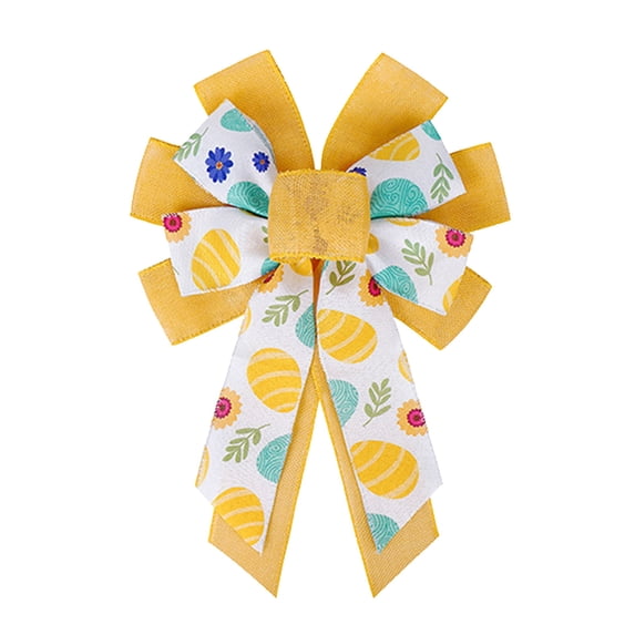 Easter Bow Wreath Easter Bunny Wreath Bow Easter Decoration Spring ...